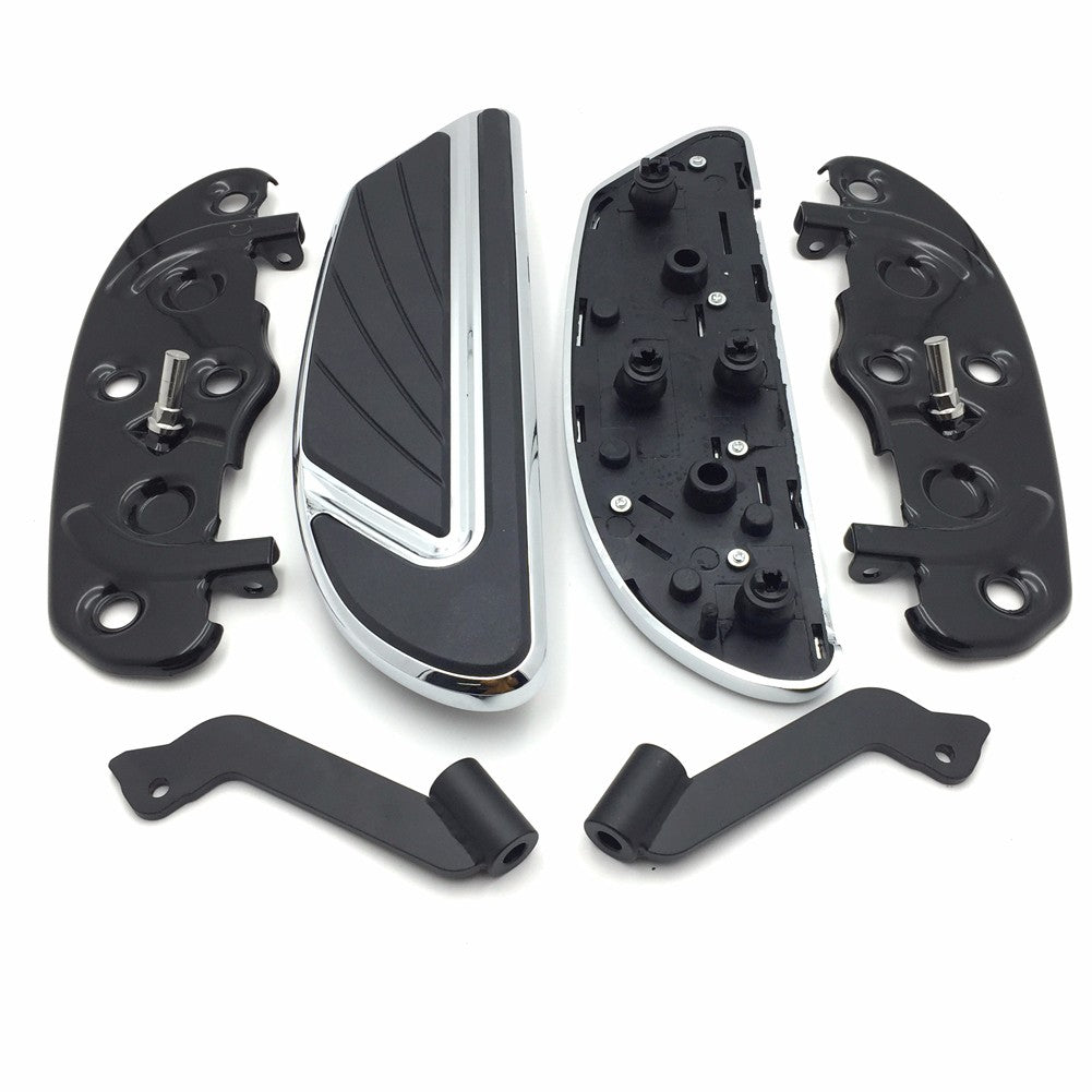 HTT- Chrome Airflow Rider Footboard Kit For 2012-2016 FLD/ 1986-later ...