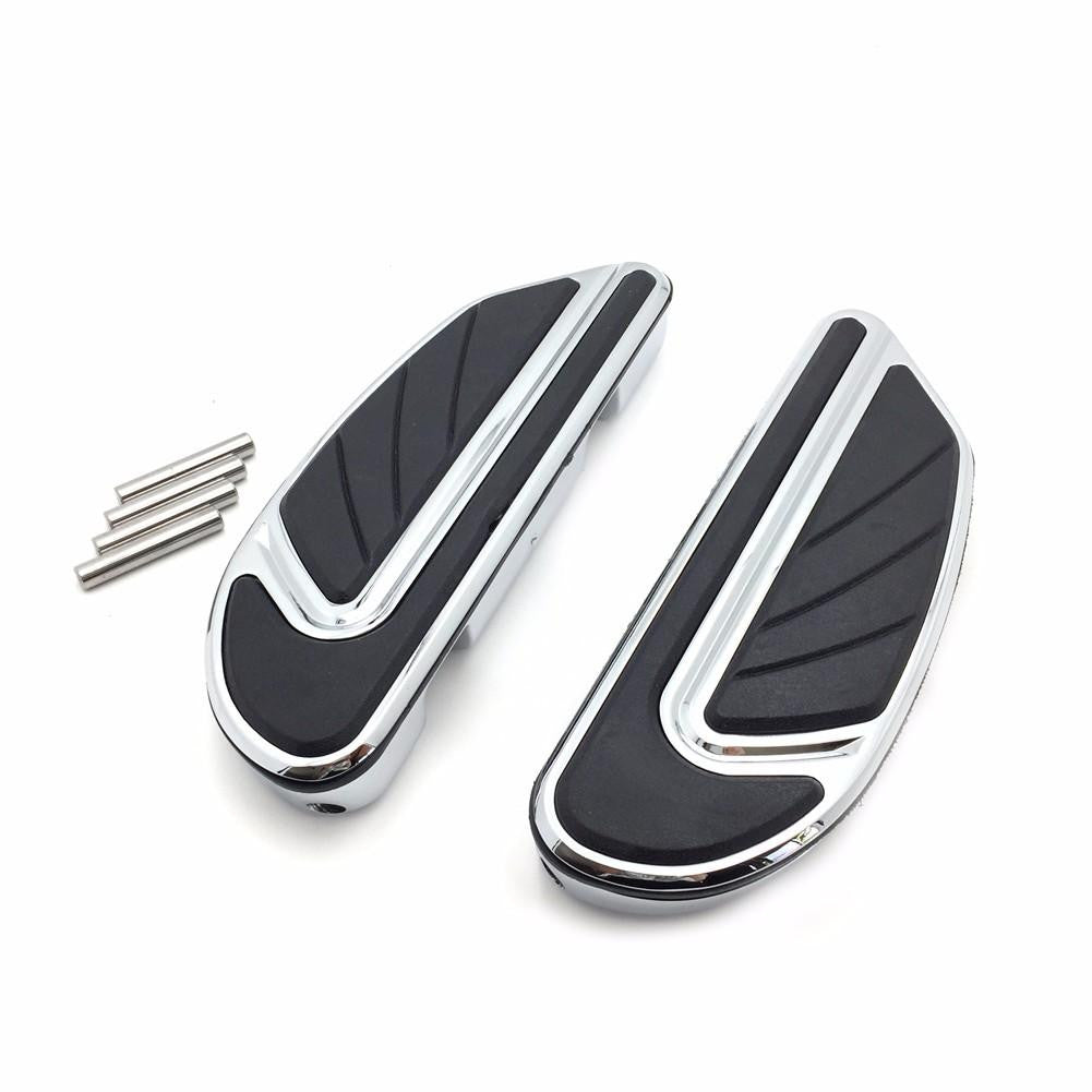 Chrome Airflow Passenger Footboard Kits For Harley 2006-later Dyna/ 20 ...