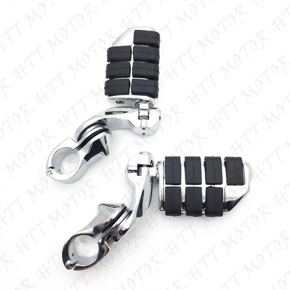 Chrome 2.5" Short Foot Peg Kit 1.25" Engine Guard For Honda Valkyrie 1 ...