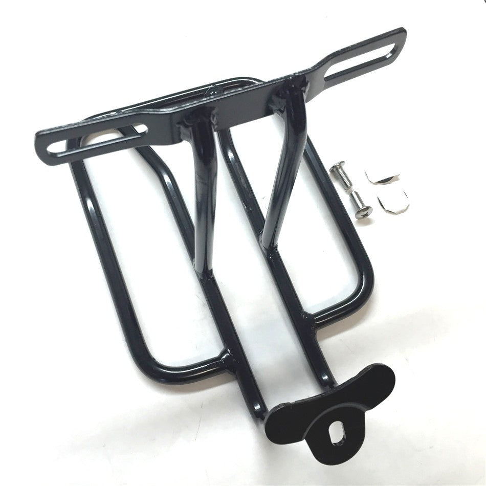 HTT Motorcycle Black Steel Rear Fender Rack Plated Luggage Shelf For F