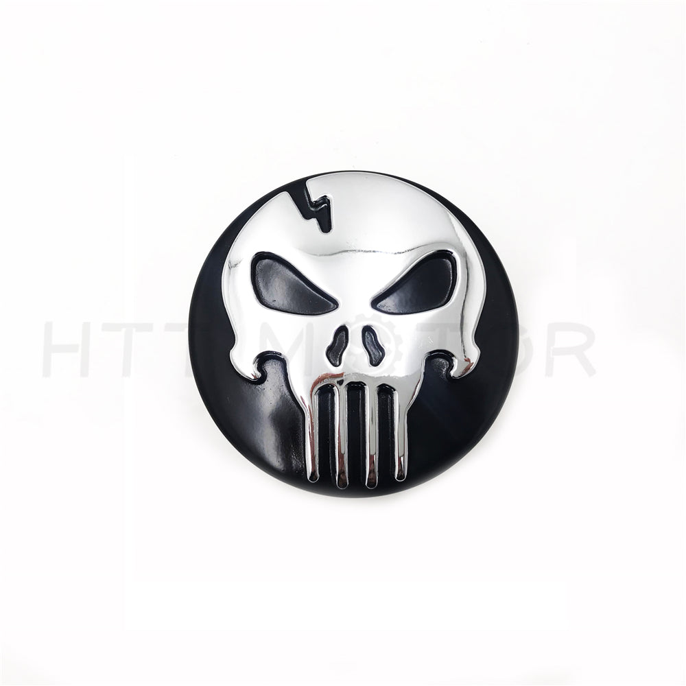 HTTMT- Chrome Skull Fuel Gas Tank Cap Cover For Harley 1992-Up FXD/ 20 ...