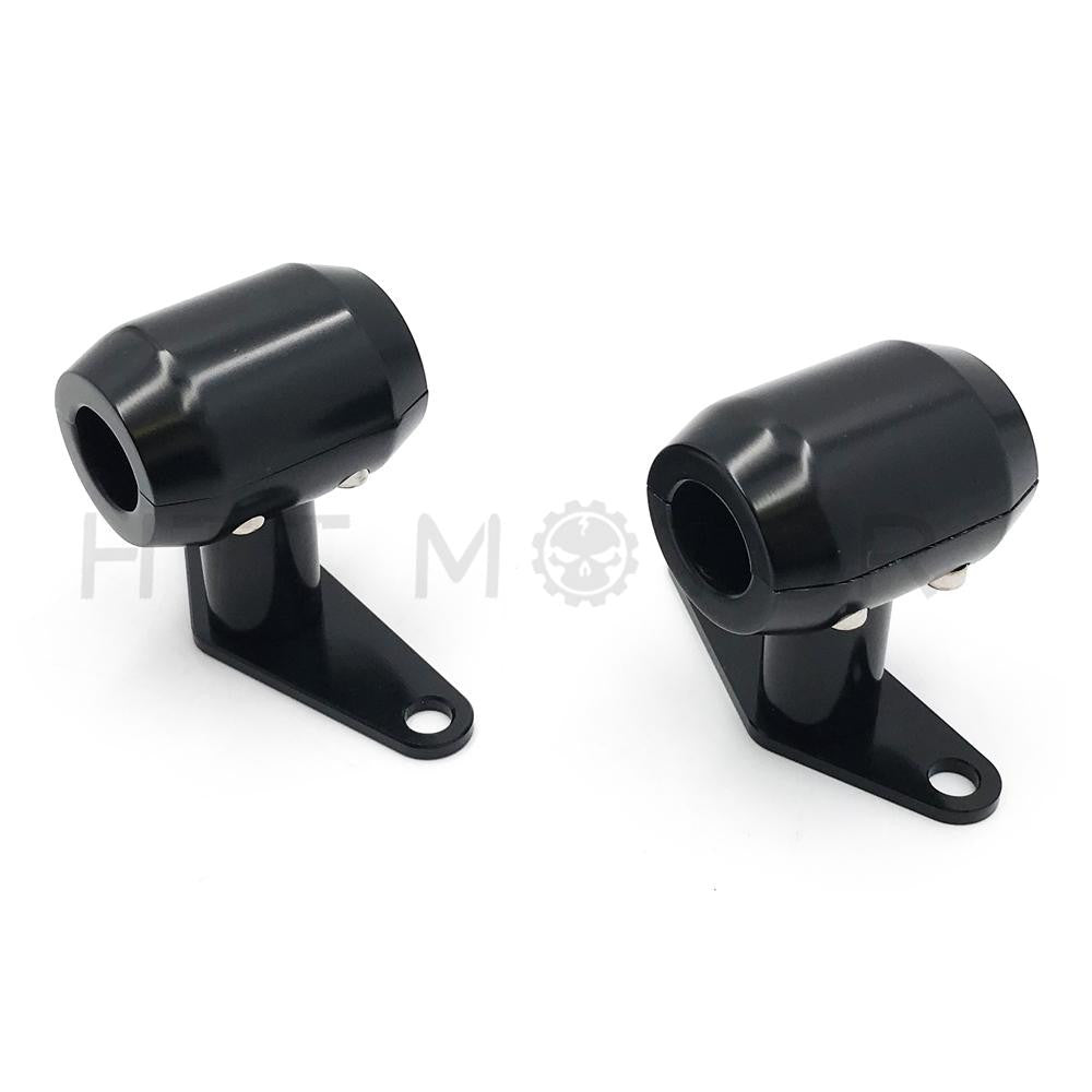 Black DNA Springer 8 Over + Fender Tabs Front Set Big Mounts Harley Ch ...