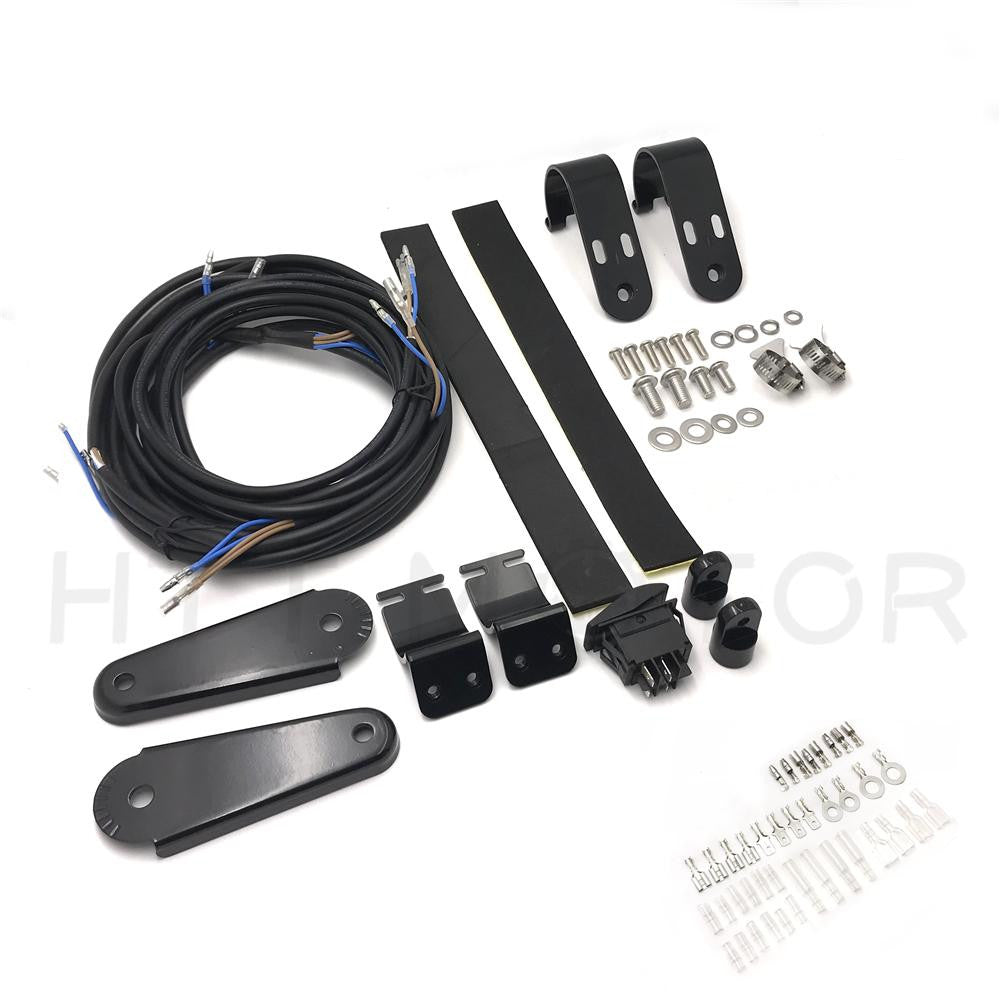 Adjustable LED Light Bar Universal 2" Mount Can-Am Commander Kawasaki ...